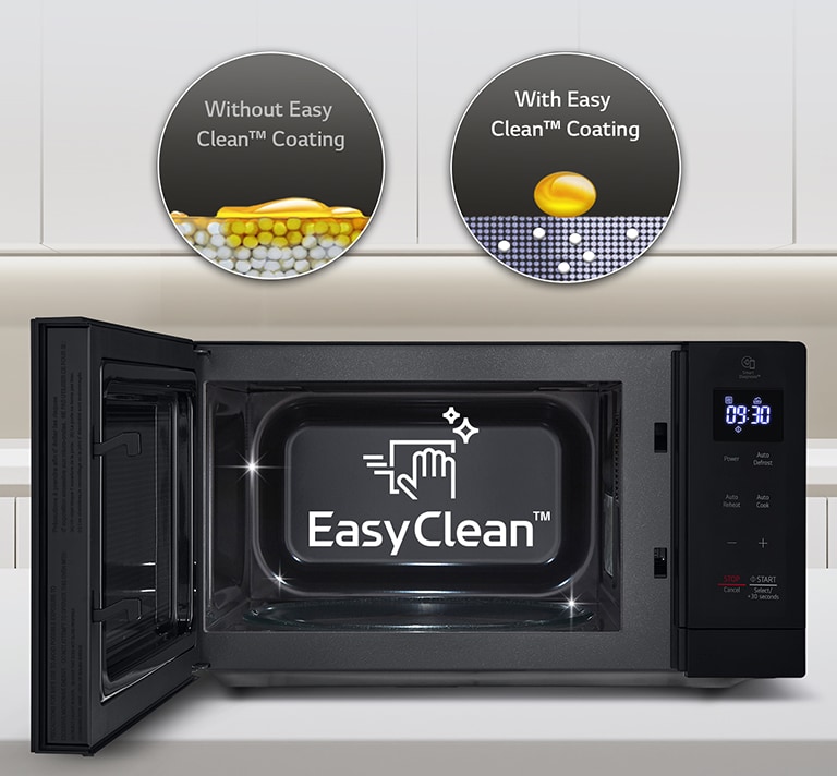 Easy clean microwave store